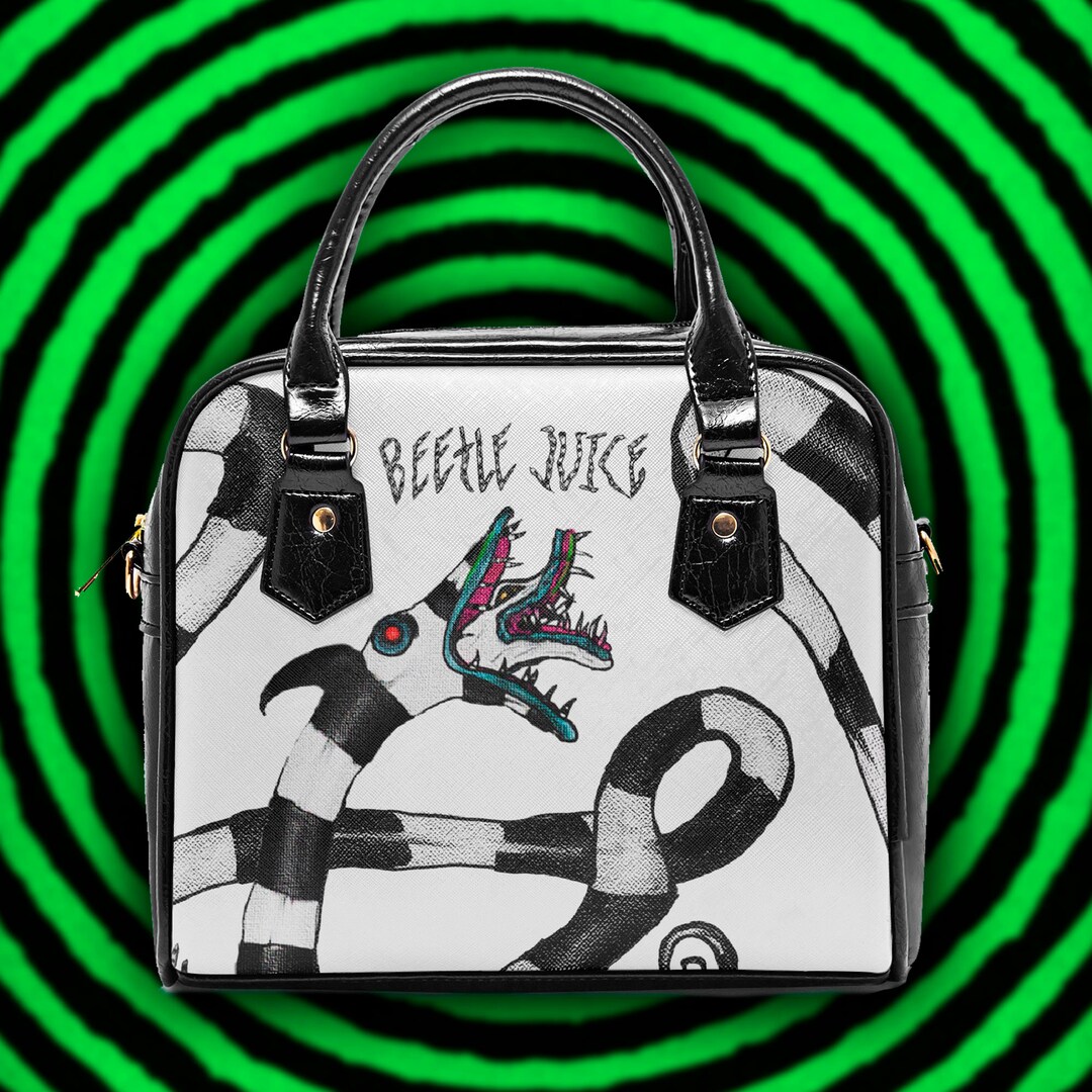 Beetlejuice Sandworm Casual Leather Saddle Bag – Gothic Creepy Cute ...