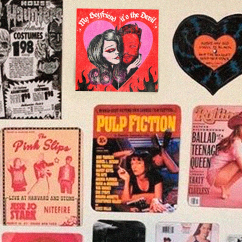 Devil Lovers / Demon Couple Art Print/ Alternative Grunge Home Decor ...