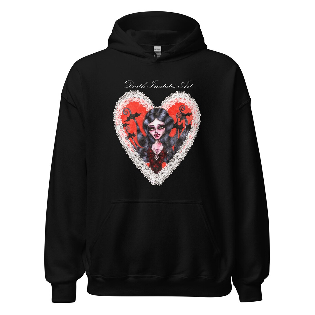 Vampire Girl Hoodie - Pastel Goth Aesthetic Fashion Clothes - Monster ...