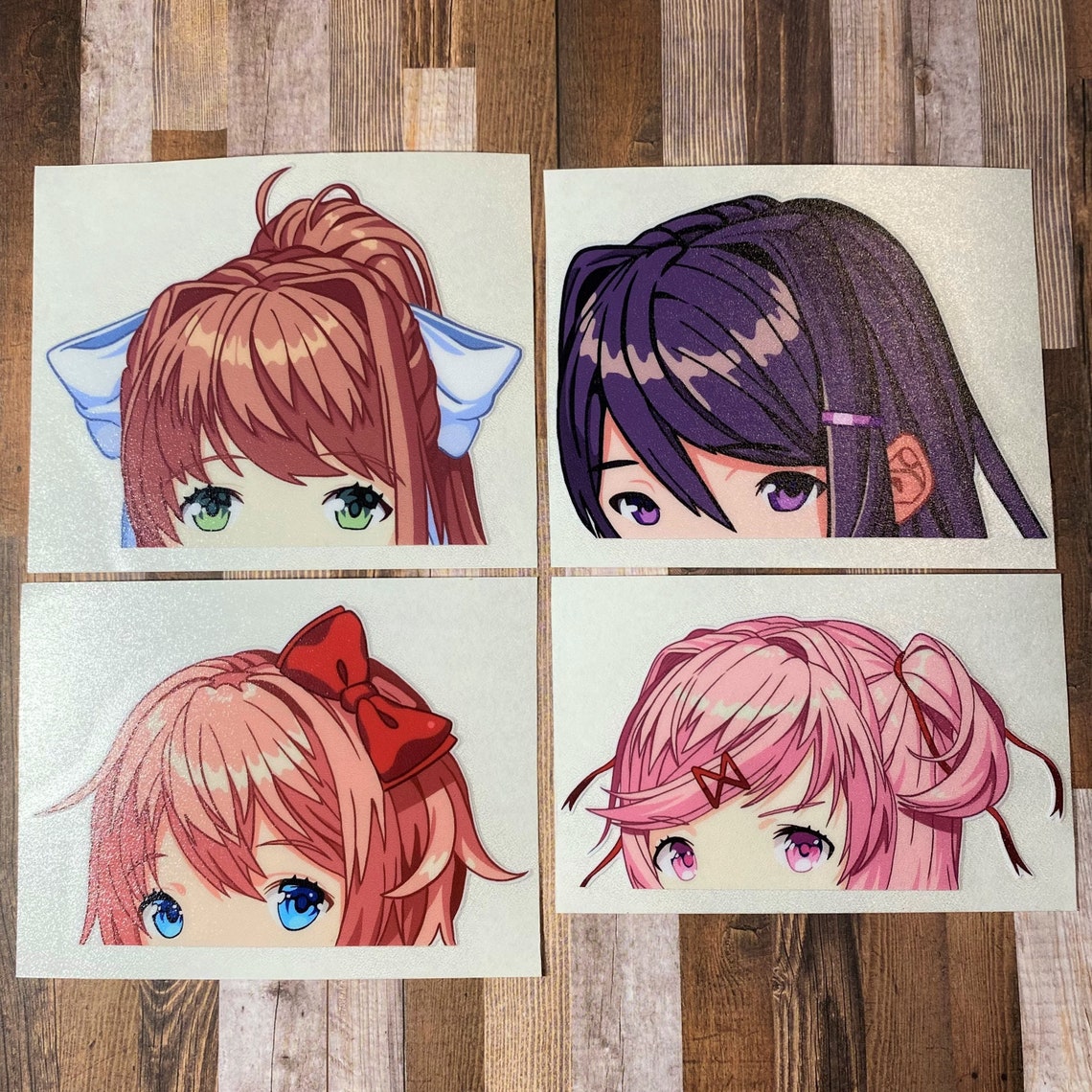 Doki Doki Literature Club Peeker Vinyl Stickers DDLC - Etsy
