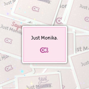 Just Doki Doki Literature Club, Monika, Yuri, Sayori, Natsuki, DDLC ...