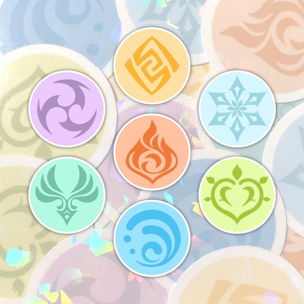 Genshin Hydro Stickers - Etsy