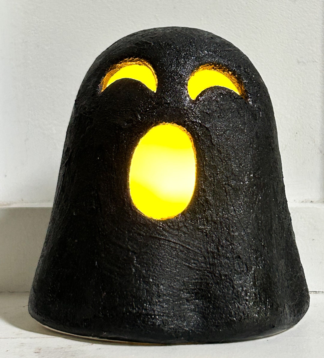 Light up Black Gothic Ghost Ghostie Halloween Statue - Etsy