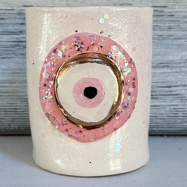 Ceramic Evil Eye Vase - Etsy