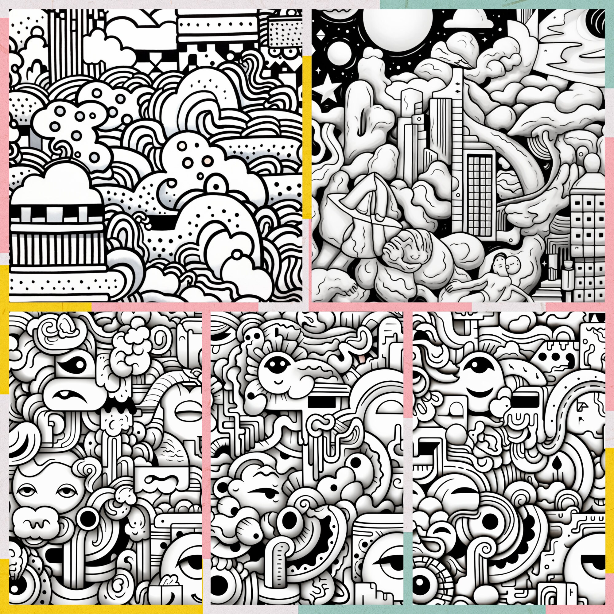 Abstract Coloring Pages - 25 Illustrations | Print Your Own Coloring ...