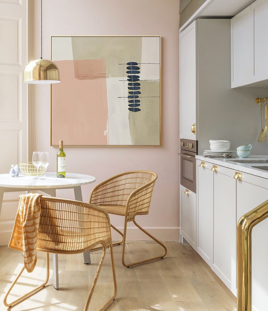 Morandi Color Abstract Art Decoration Painting Modern Luxury - Etsy