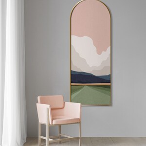 Arched Frame Abstract Landscape Modern Decoration Painting Simple ...