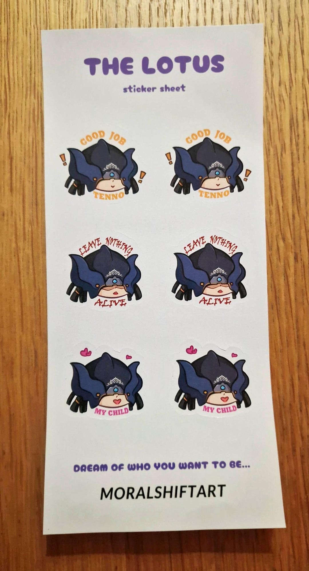 Warframe - the Lotus - Sticker Sheet - Etsy