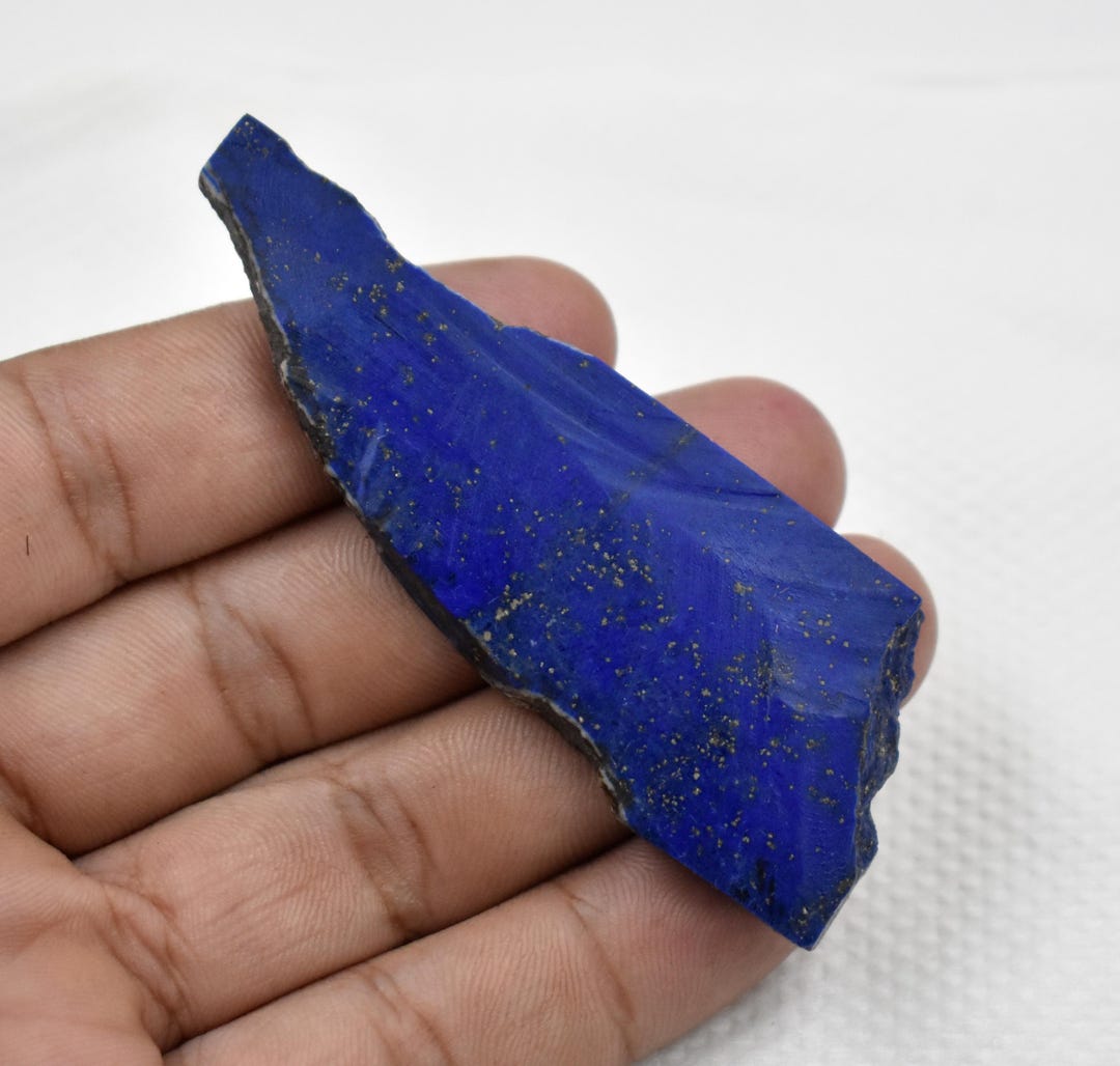 Afghan Lapis Lazuli Slab – Polished Gemstone Slice With Pyrite - Etsy