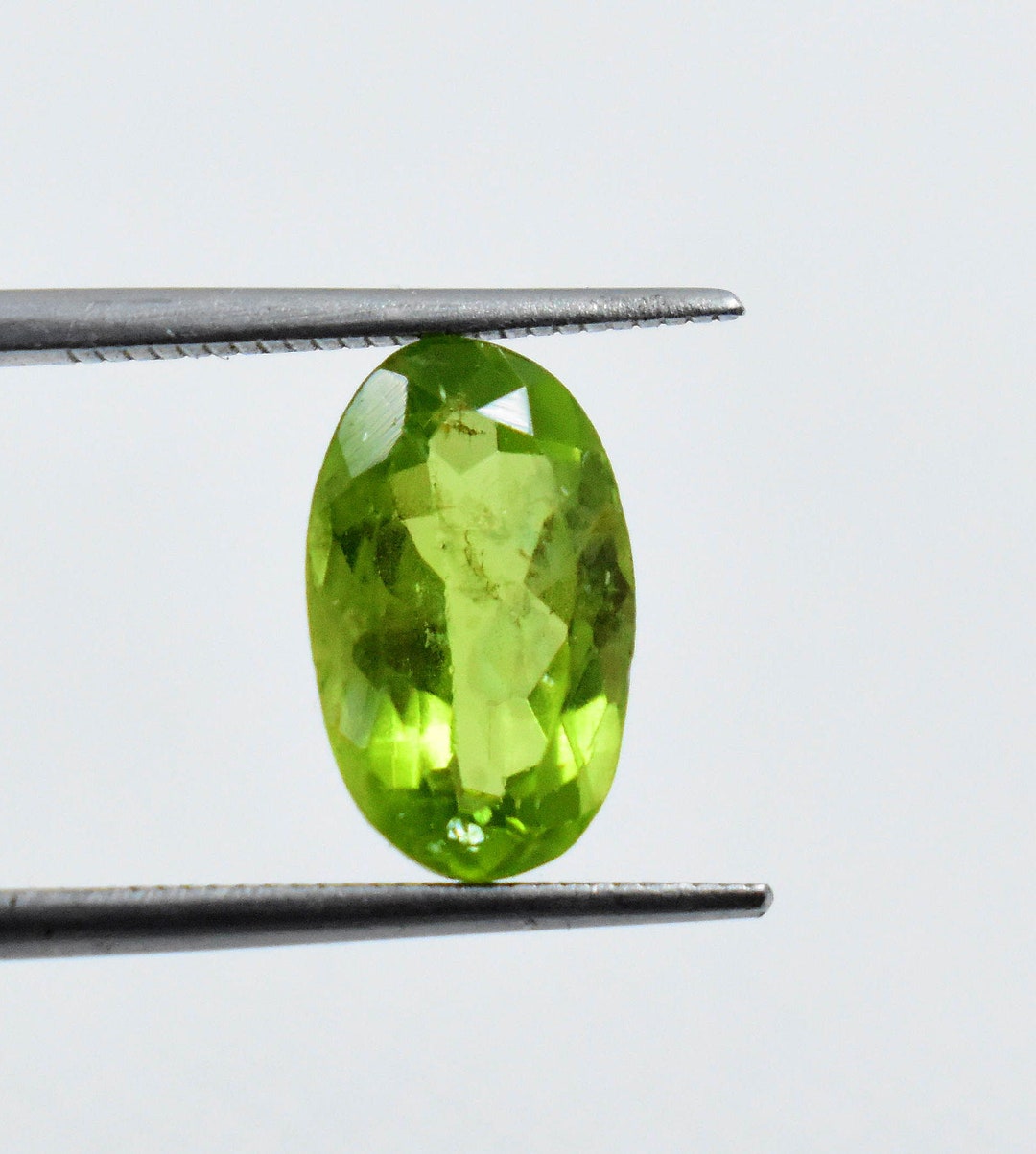 Natural Loose Peridot Oval Faceted Cut Loose Gemstone Green Loose ...