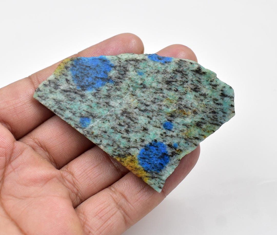 Natural K2 Azurite Jasper Slab Rough Healing Crystal Slab Gemstone ...