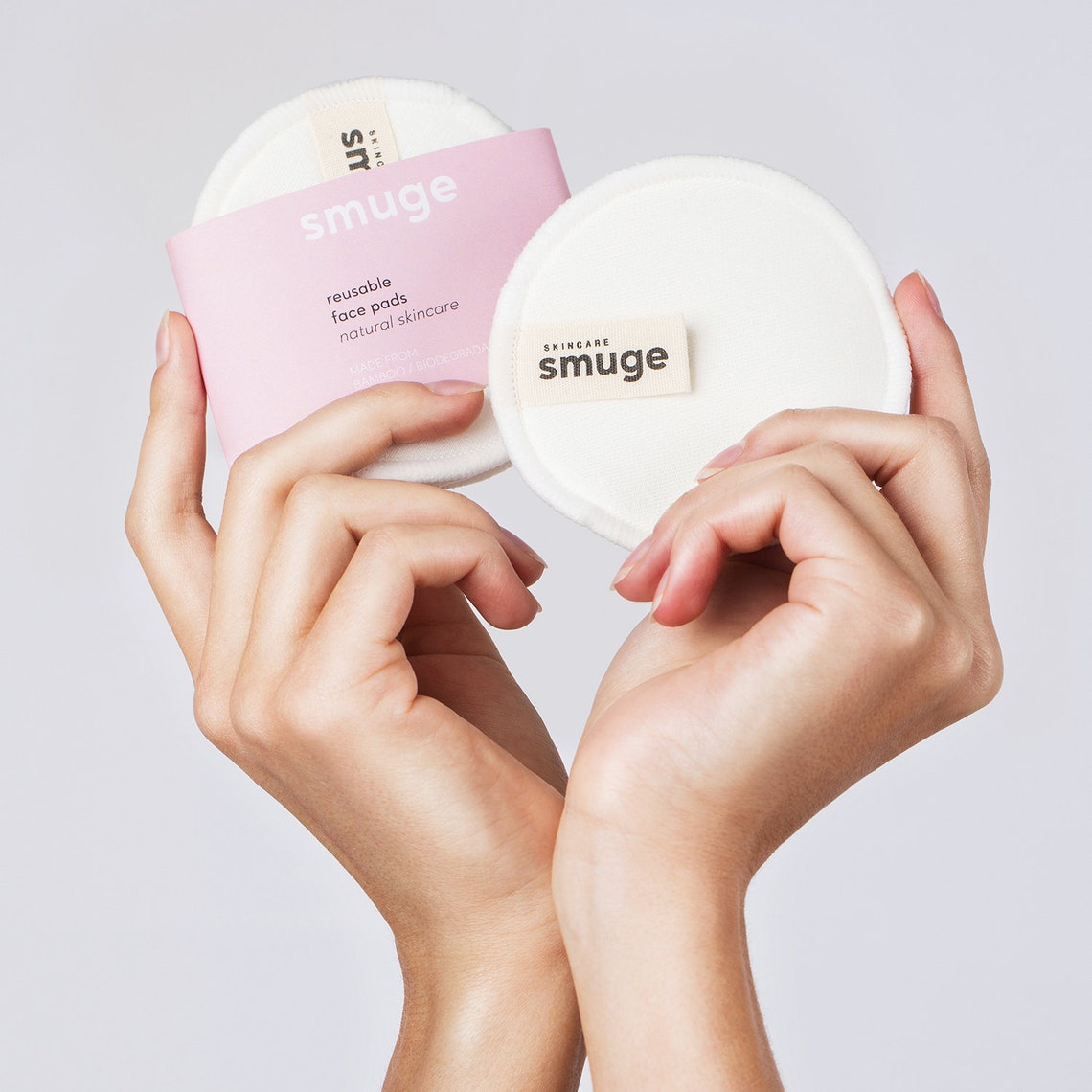 Smuge Reusable Makeup Pads Starter Pack, 3 Bamboo Makeup Remover Pads ...