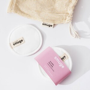 Smuge Reusable Makeup Pads Starter Pack, 3 Bamboo Makeup Remover Pads ...