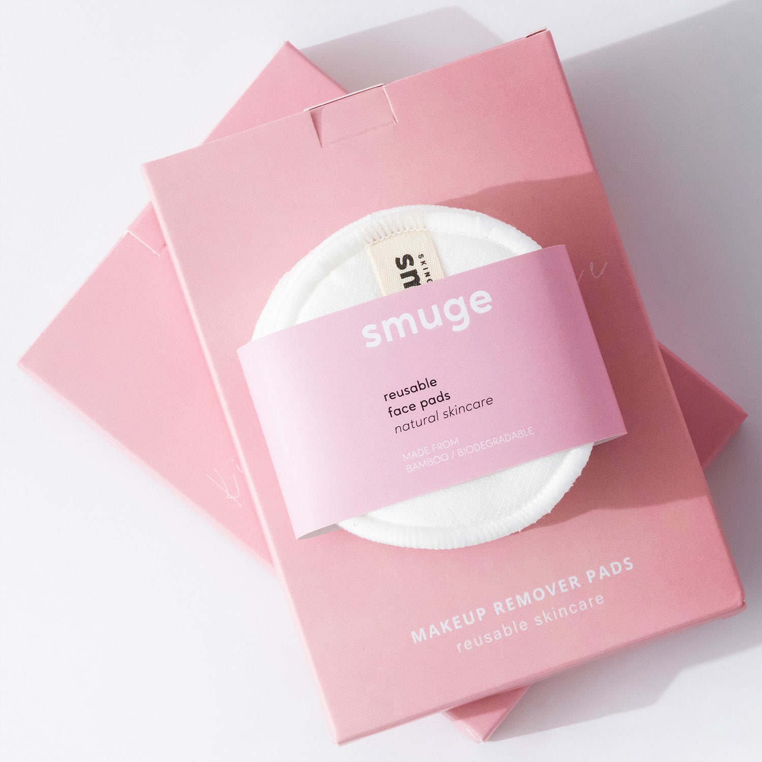 Smuge Reusable Makeup Pads Starter Pack, 3 Bamboo Makeup Remover Pads ...