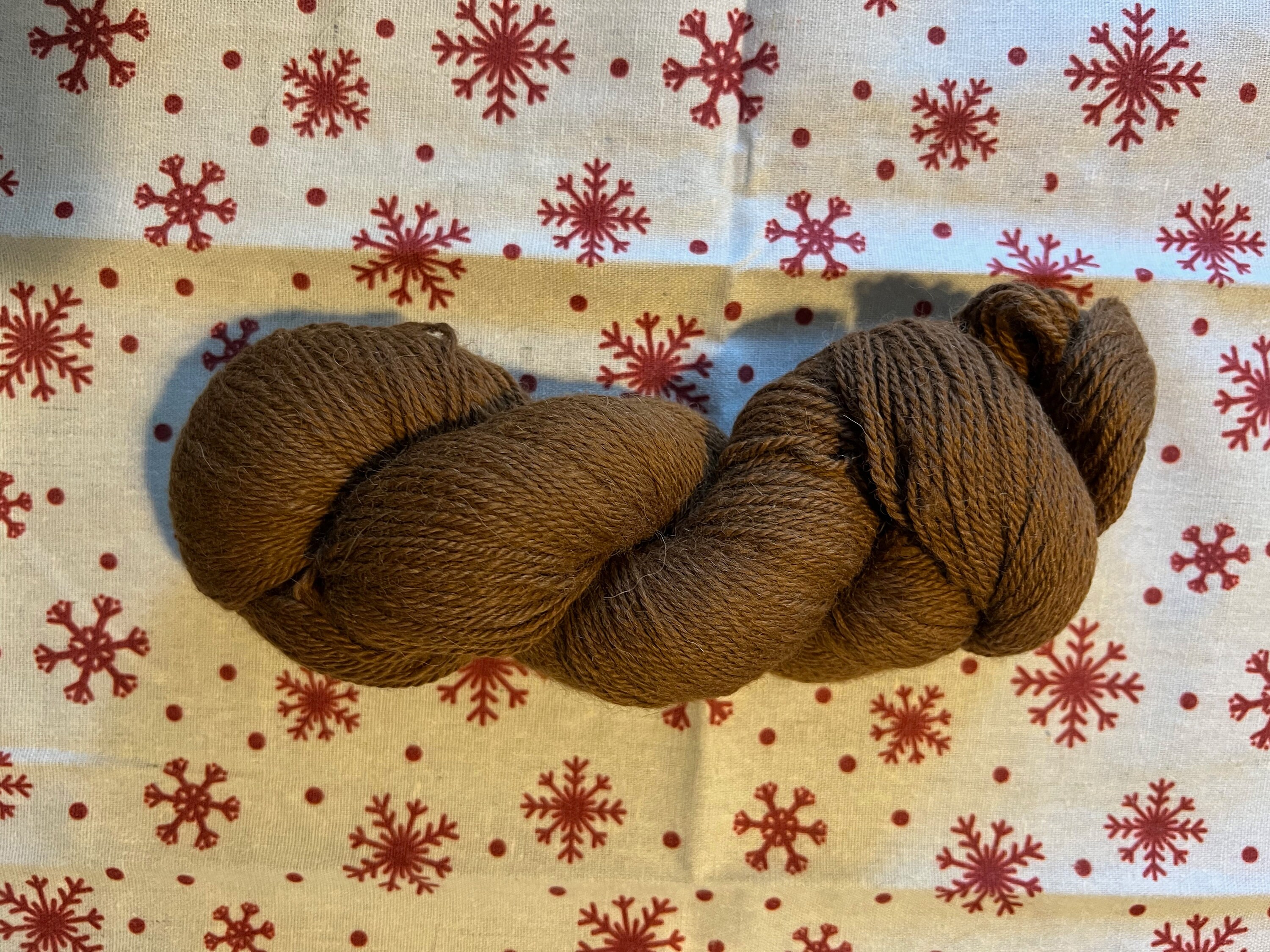 100% Alpaca Yarn Spin Sport 3-ply 300 Yd Skein Super Soft Natural Dark ...