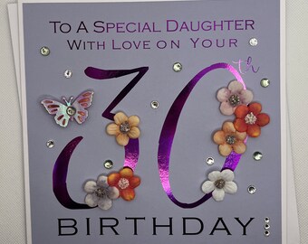 30th Birthday Card Daughter - Etsy UK