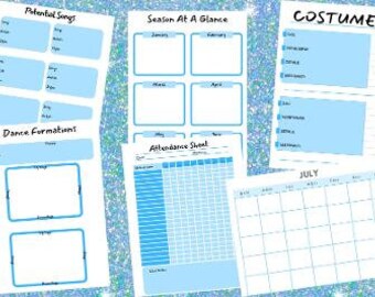 Dance Teacher Choreography Sheet - Etsy