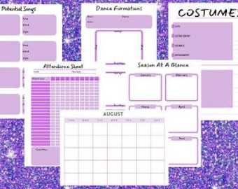 Dance Teacher Choreography Sheet - Etsy