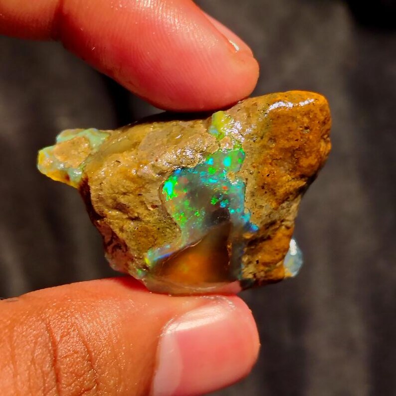 59.00 Carat Opal Rough, Fire Ethiopian Opal Gemstone Rough - Etsy