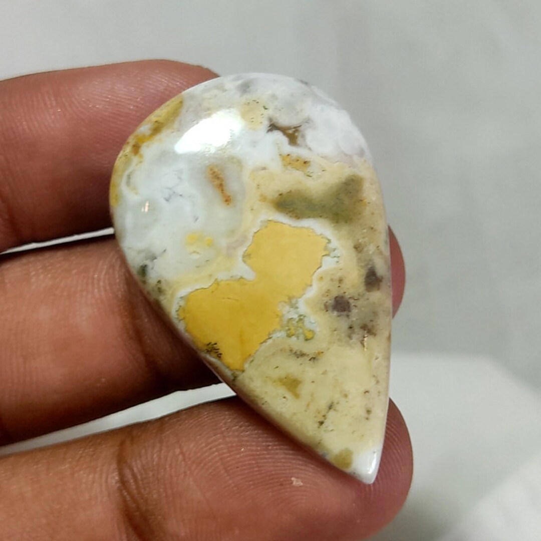 Size-36x23x6mm, 100% Natural Ocean Jasper, Metaphysical Stone, Smooth ...