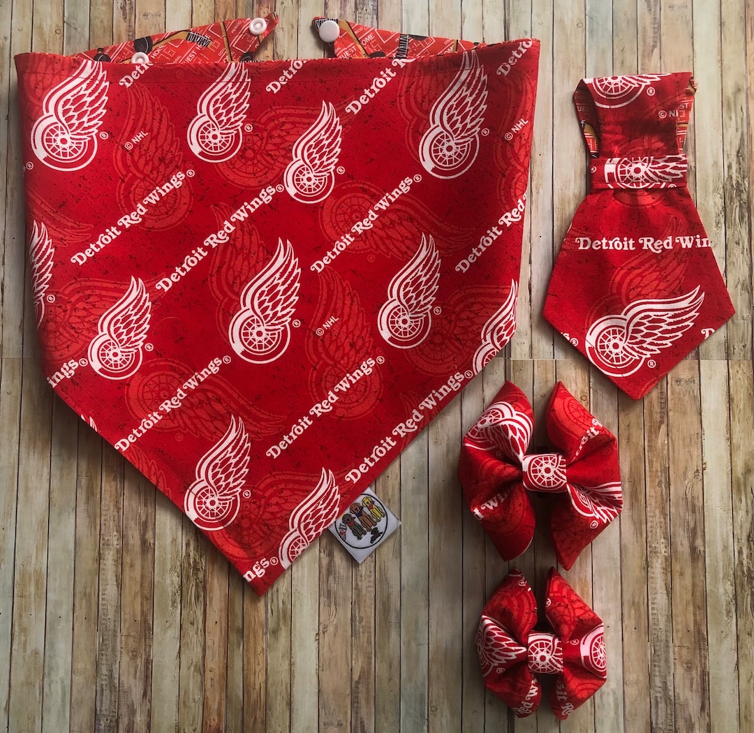 Detroit Red Wings Dog Bandana / Red Wings Pet Neck Tie • Bow Tie / Dog ...