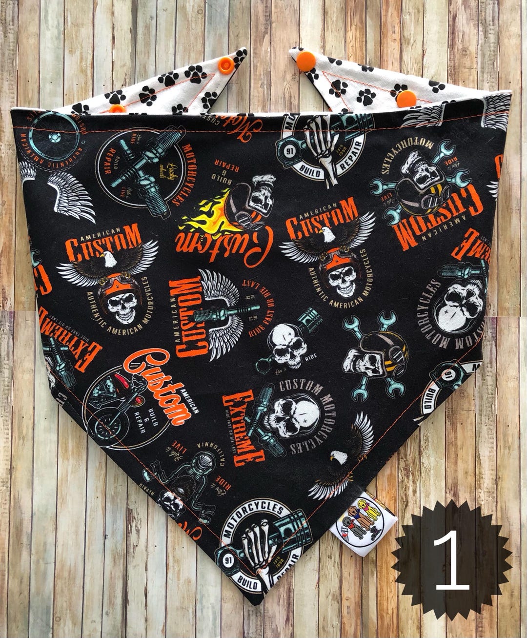 Motorcycle Dog Bandana • Custom Motorcycle • Harley Davidson • Live 2 ...
