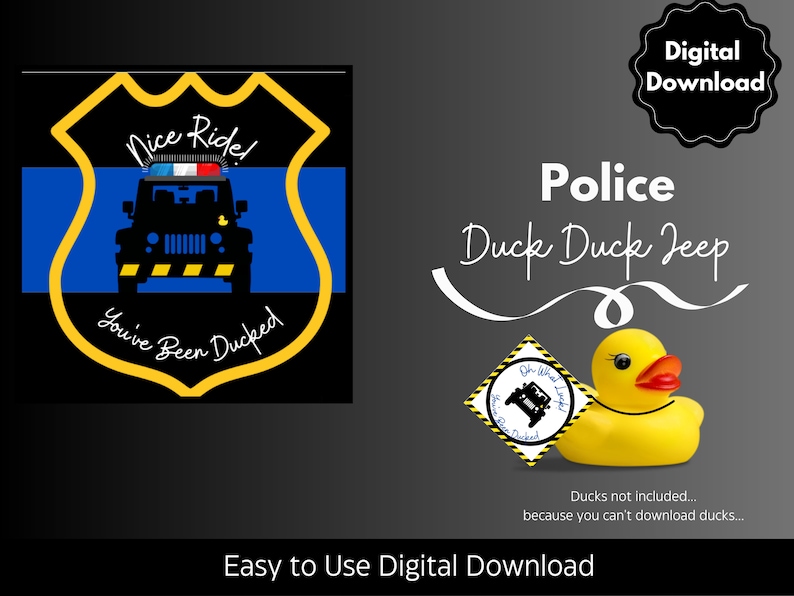 Jeep Ducks Digital Download | Printable Tag Template | Jeep Ducks ...