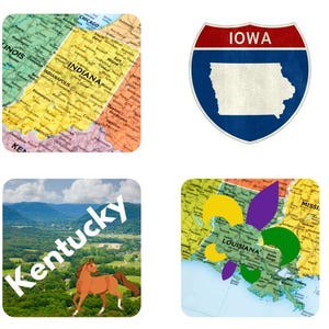 US State Printable Cards - Etsy
