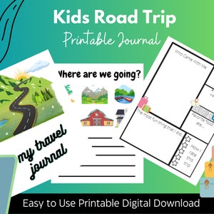 Kids Travel Journal Printable - Etsy