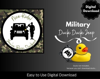 Jeep Ducks Digital Download Printable Tag Template Jeeping - Etsy