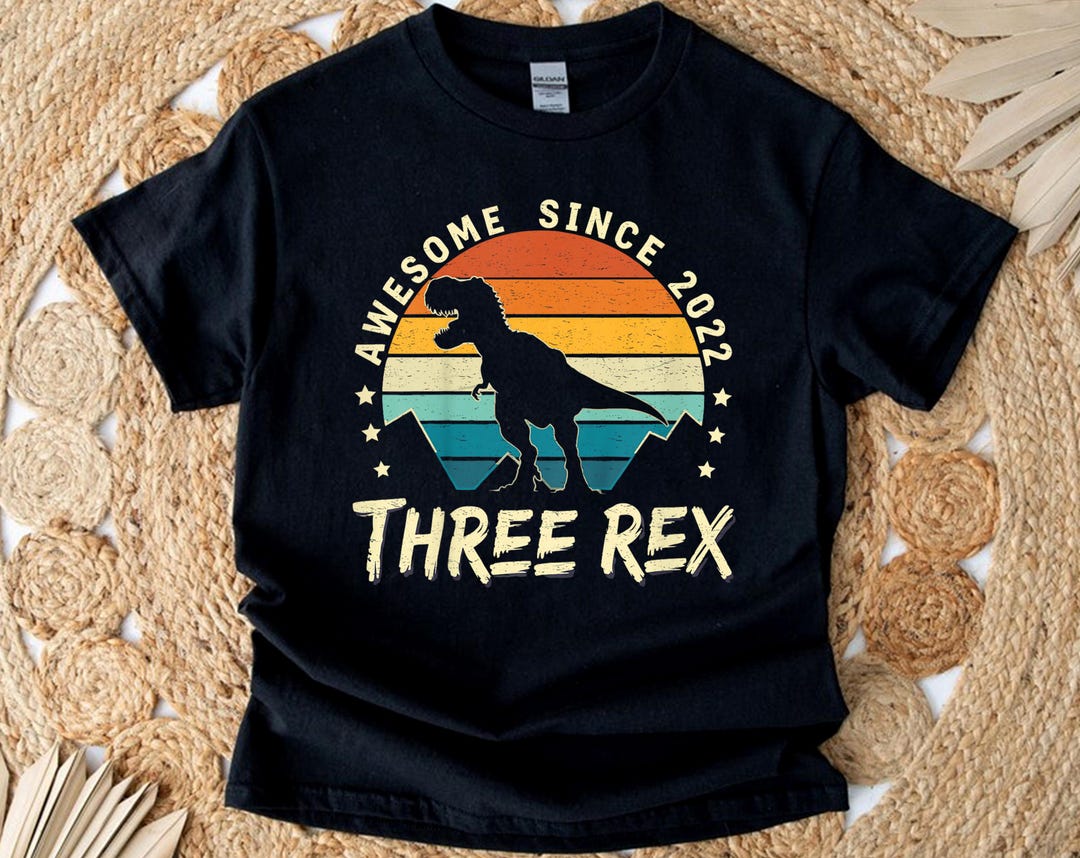 Three Rex 3rd Birthday Boy Third Dinosaur 3 Year Old, 3rd Birthday Png ...