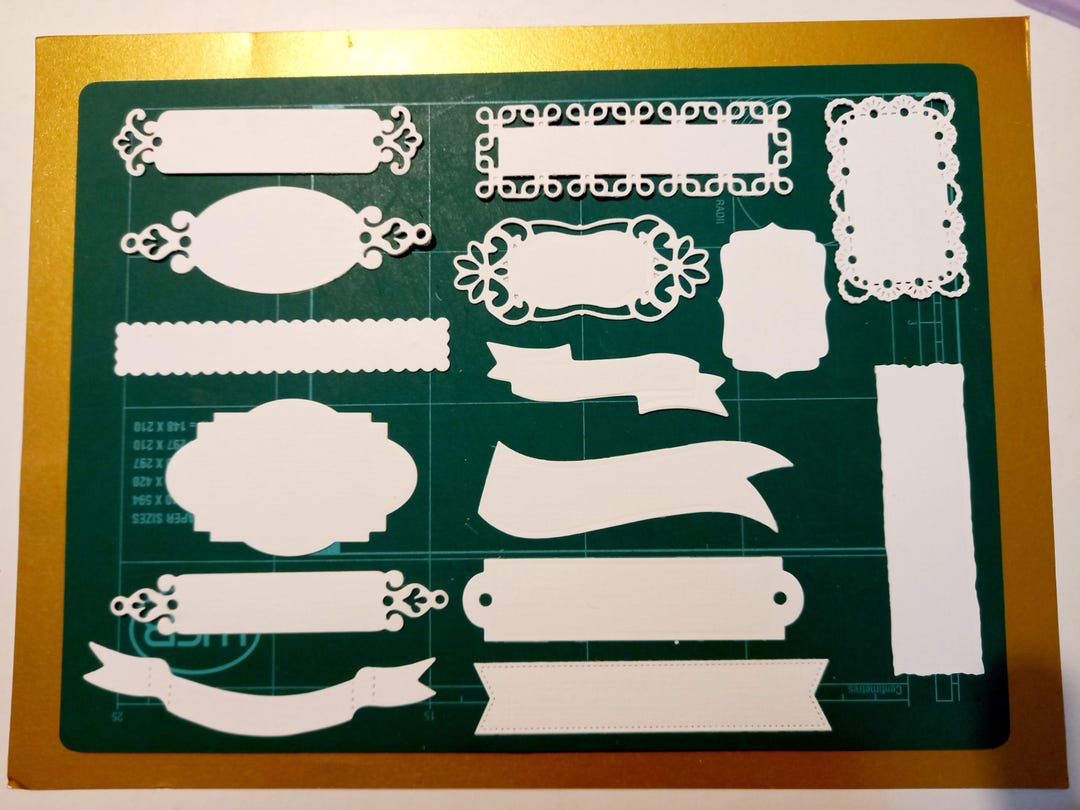 15 Die Cut Shapes for Stamping on Your Sentiments for Your Choice of ...