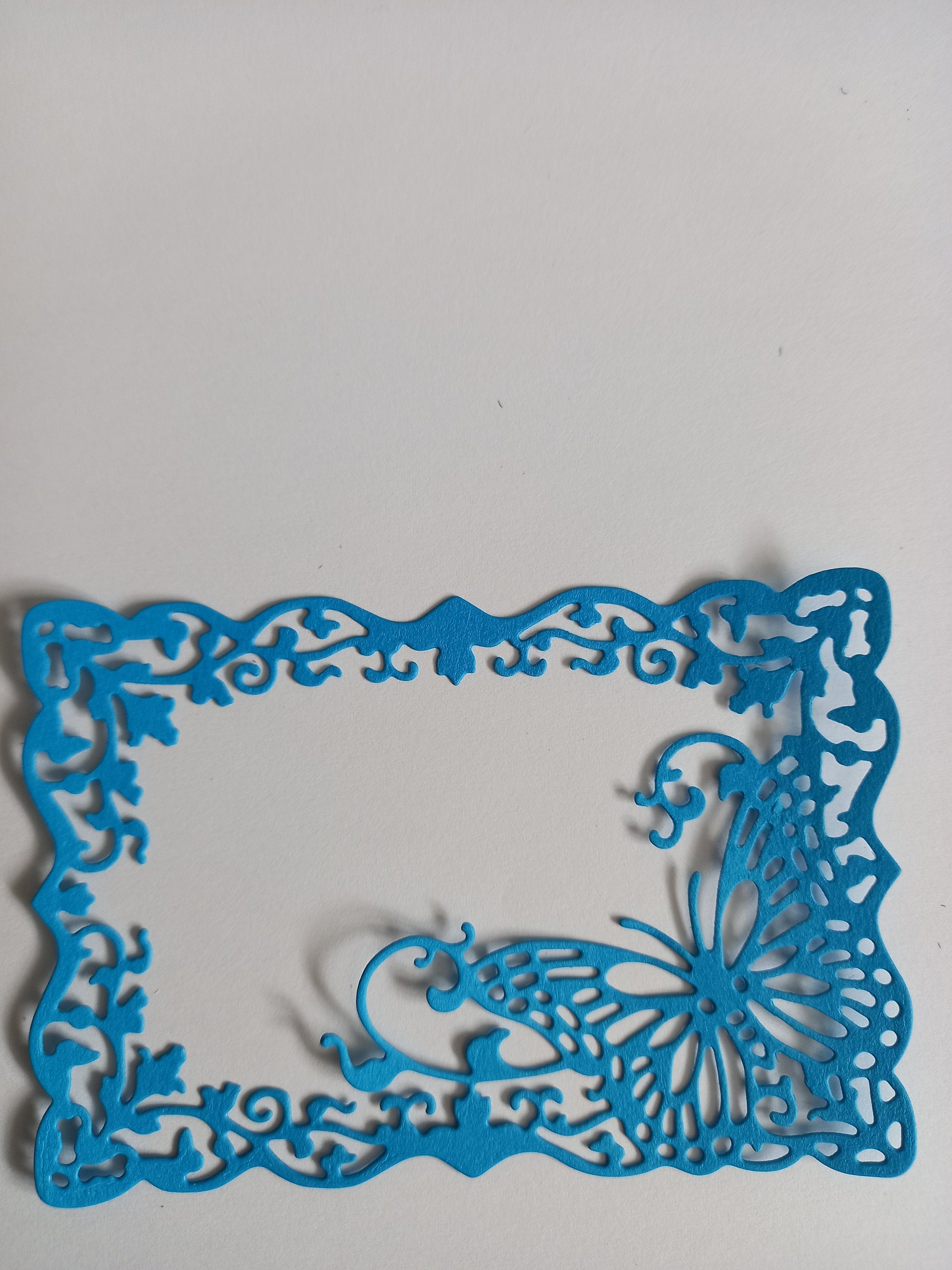 Die Cut Intricate Frame With a Butterfly in a Variety of - Etsy