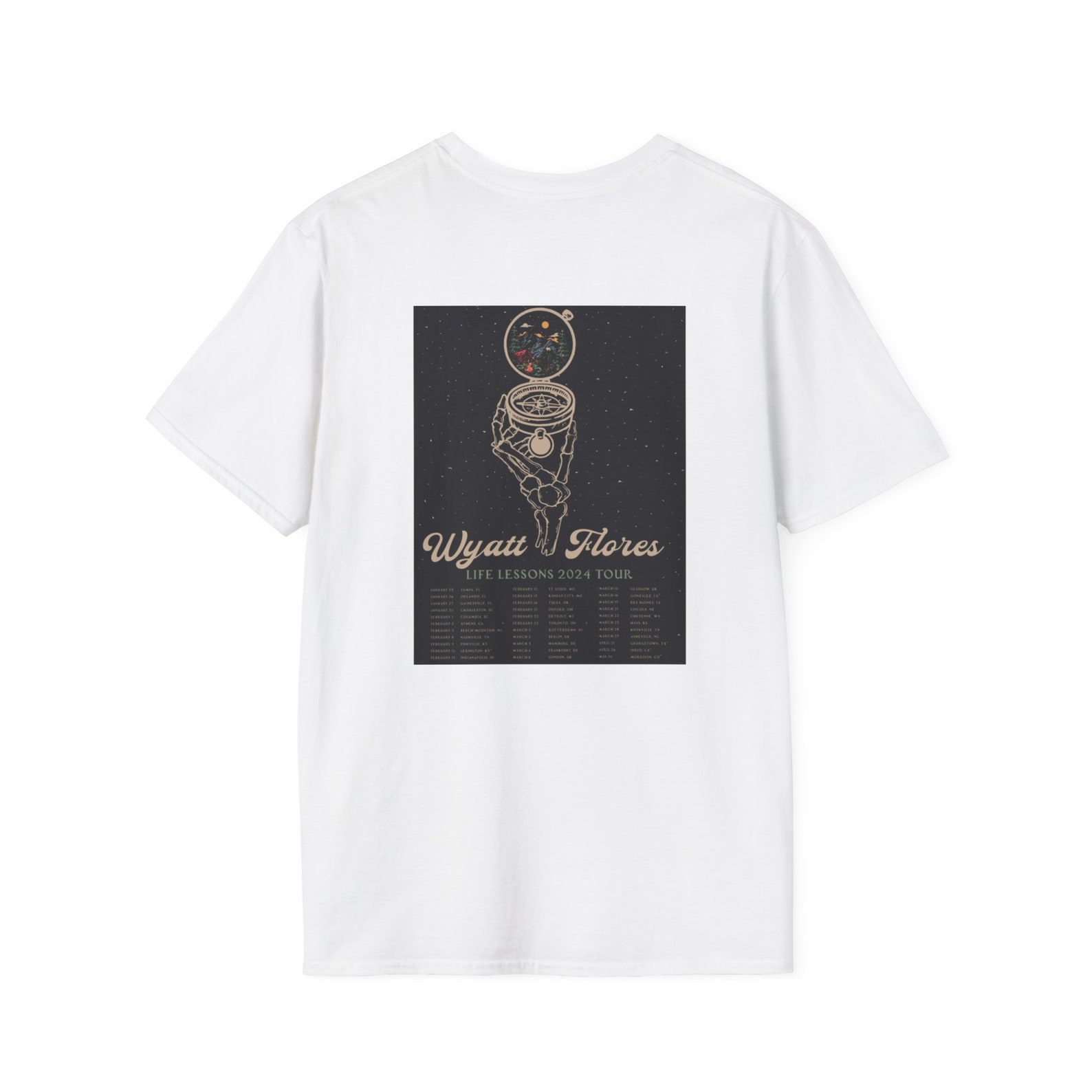 Wyatt Flores Tour Tshirt 2024 Life Lessons Tour Shirt Wyatt Flores Tour ...