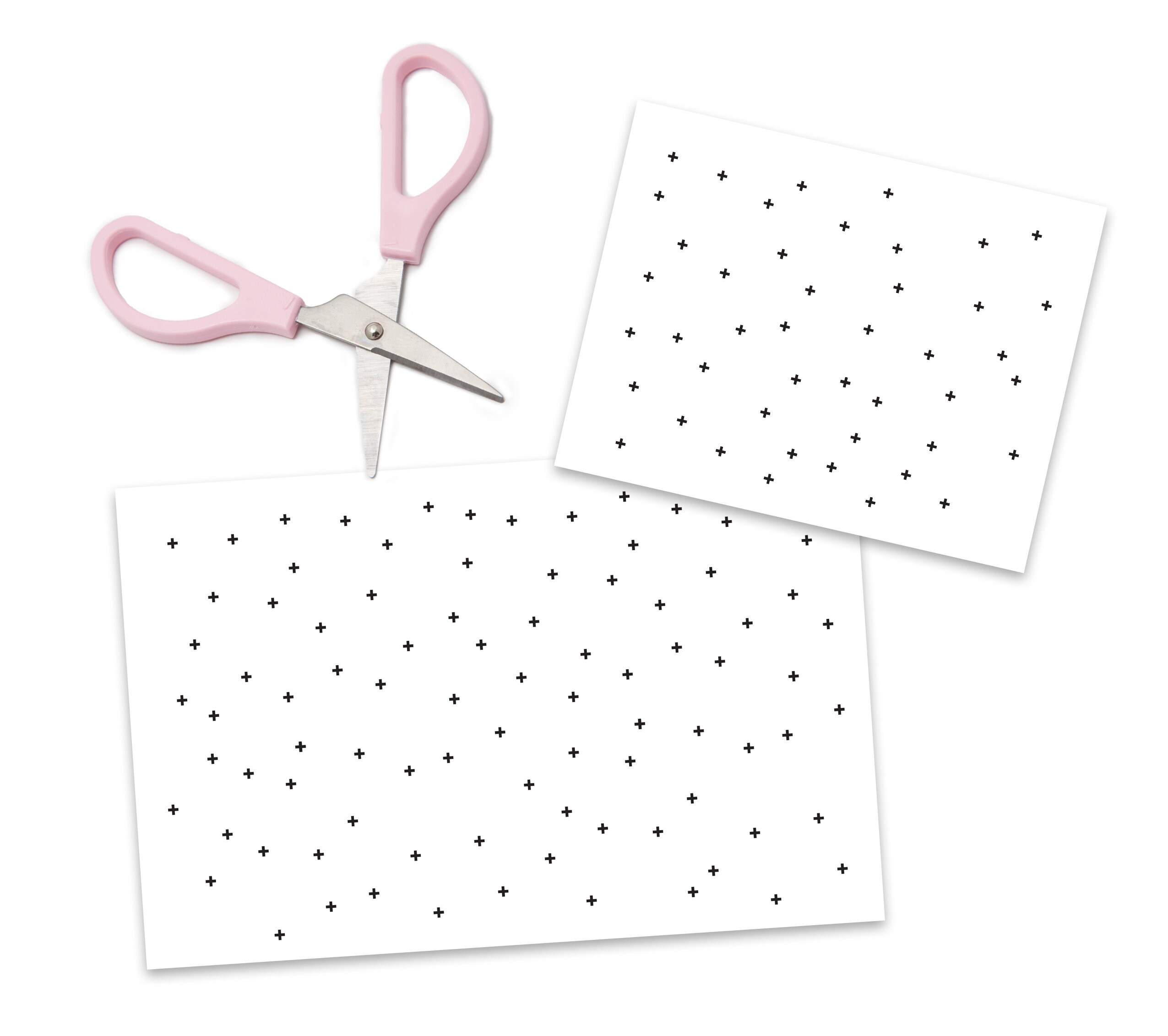 Dollhouse Wallpaper 1/12 Scale Modern Plus Sign Printable Download 8.5 ...