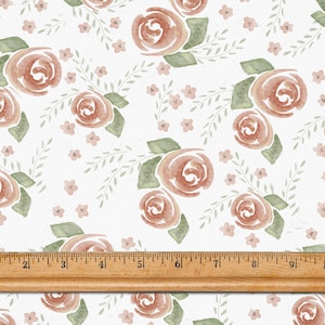 Dollhouse Wallpaper 1/12 Scale Watercolor Rose Floral Printable ...