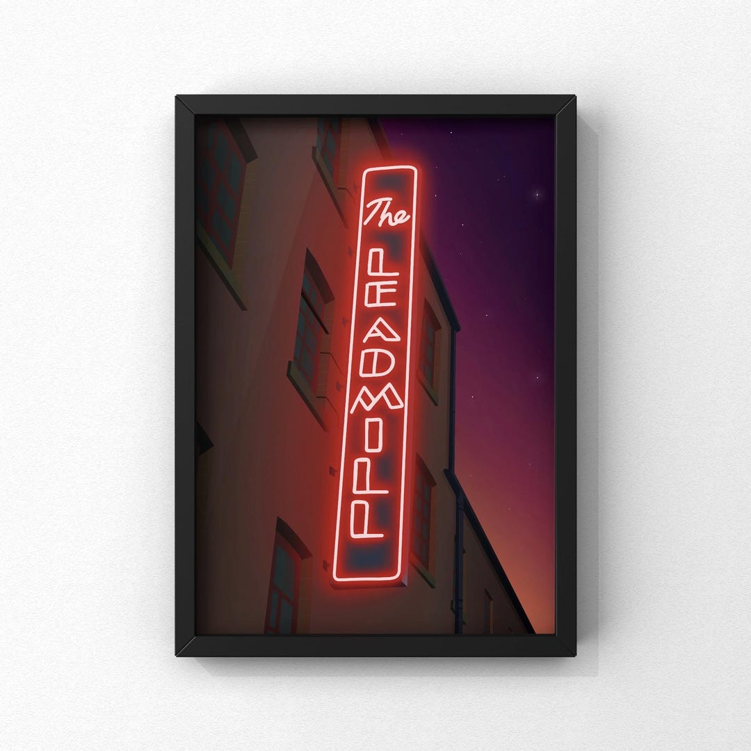 Leadmill Neon Sign Print | Sheffield Wall Art | A5 A4 A3 - Etsy UK