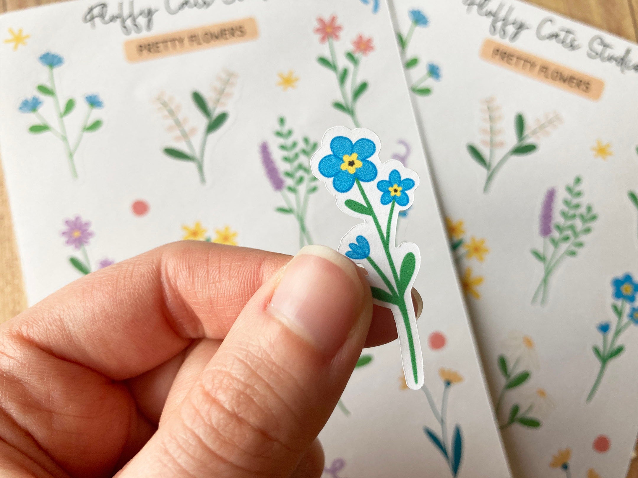 Flowers Sticker Sheet Floral Stickers Cute Stickers - Etsy