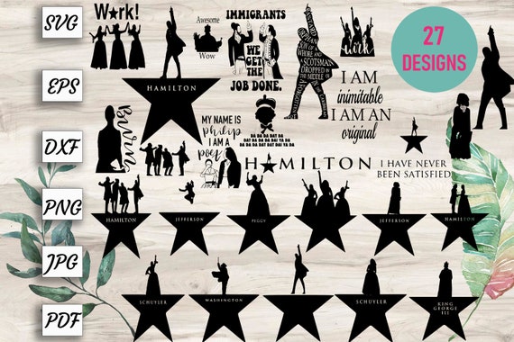 Bundle Hamilton svg png for Cricut Hamilton Work Schuyler | Etsy