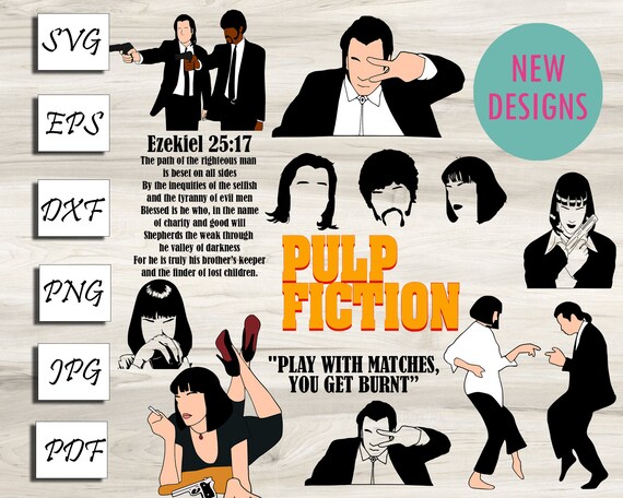 Pulp Fiction Mia Wallace SVG Cut File Cricut Instant Download Movie ...