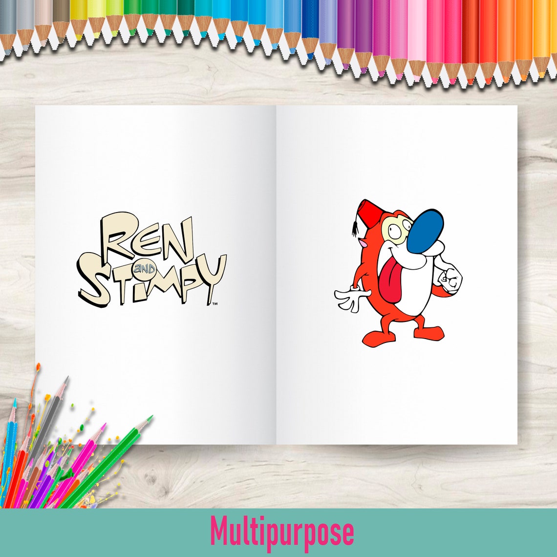 Bundle ren and stimpy svg png for Cricut ren y stimpy | Etsy