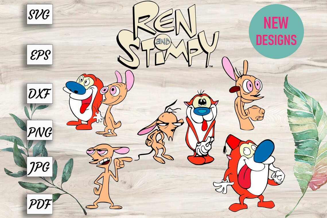 Bundle Ren and Stimpy Svg Png for Cricut Ren Y Stimpy - Etsy