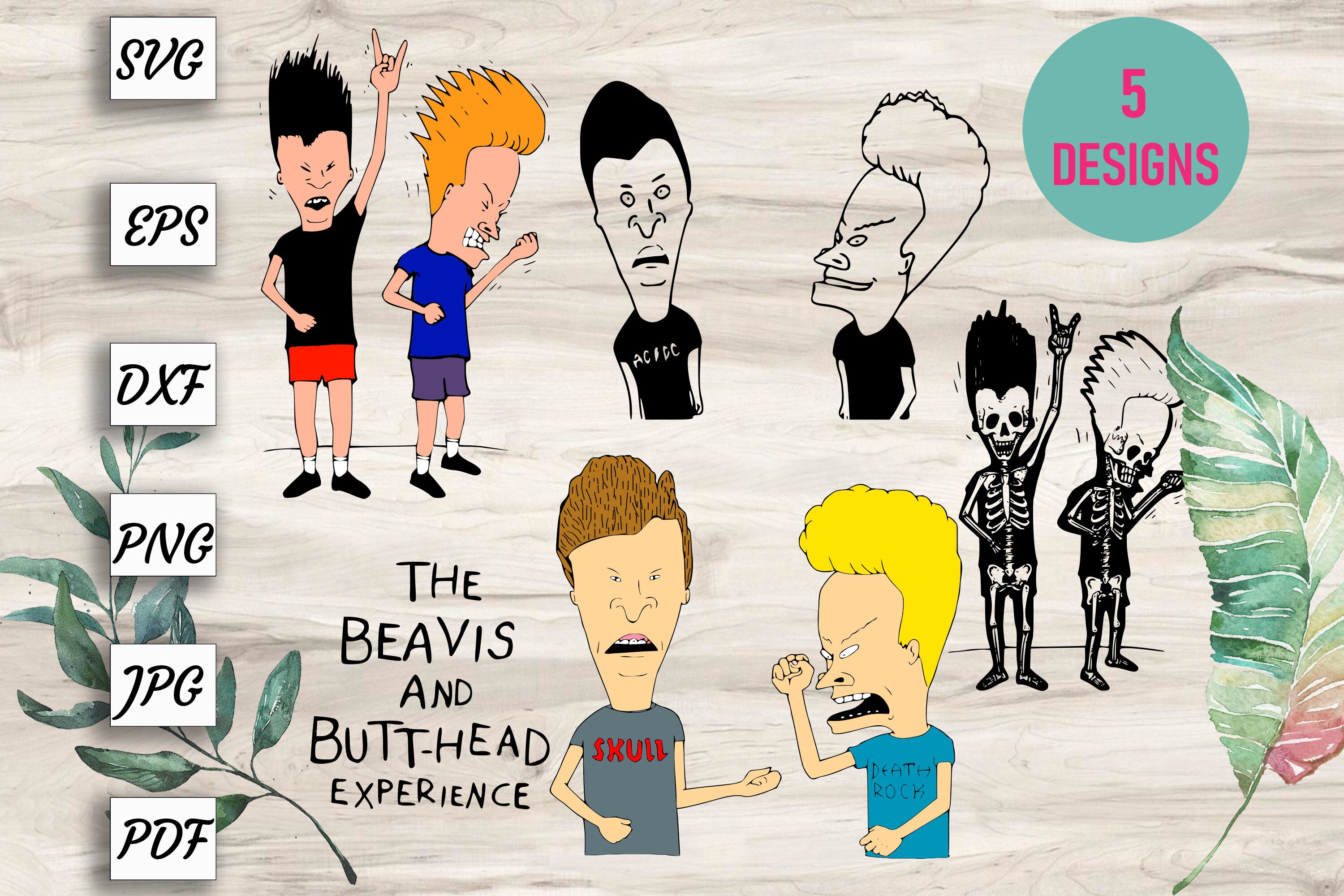 Bundle Beavis and Butthead svg png for Cricut Beavis and | Etsy