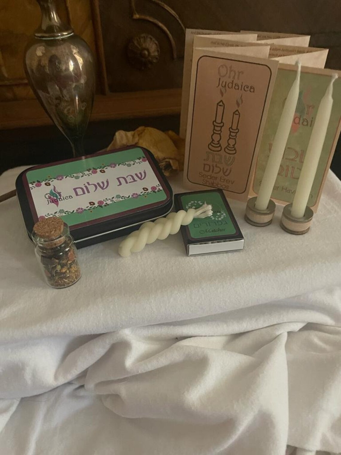 Shabbat & Havdalah Travel Kit Box Spring Glade SMALL - Etsy