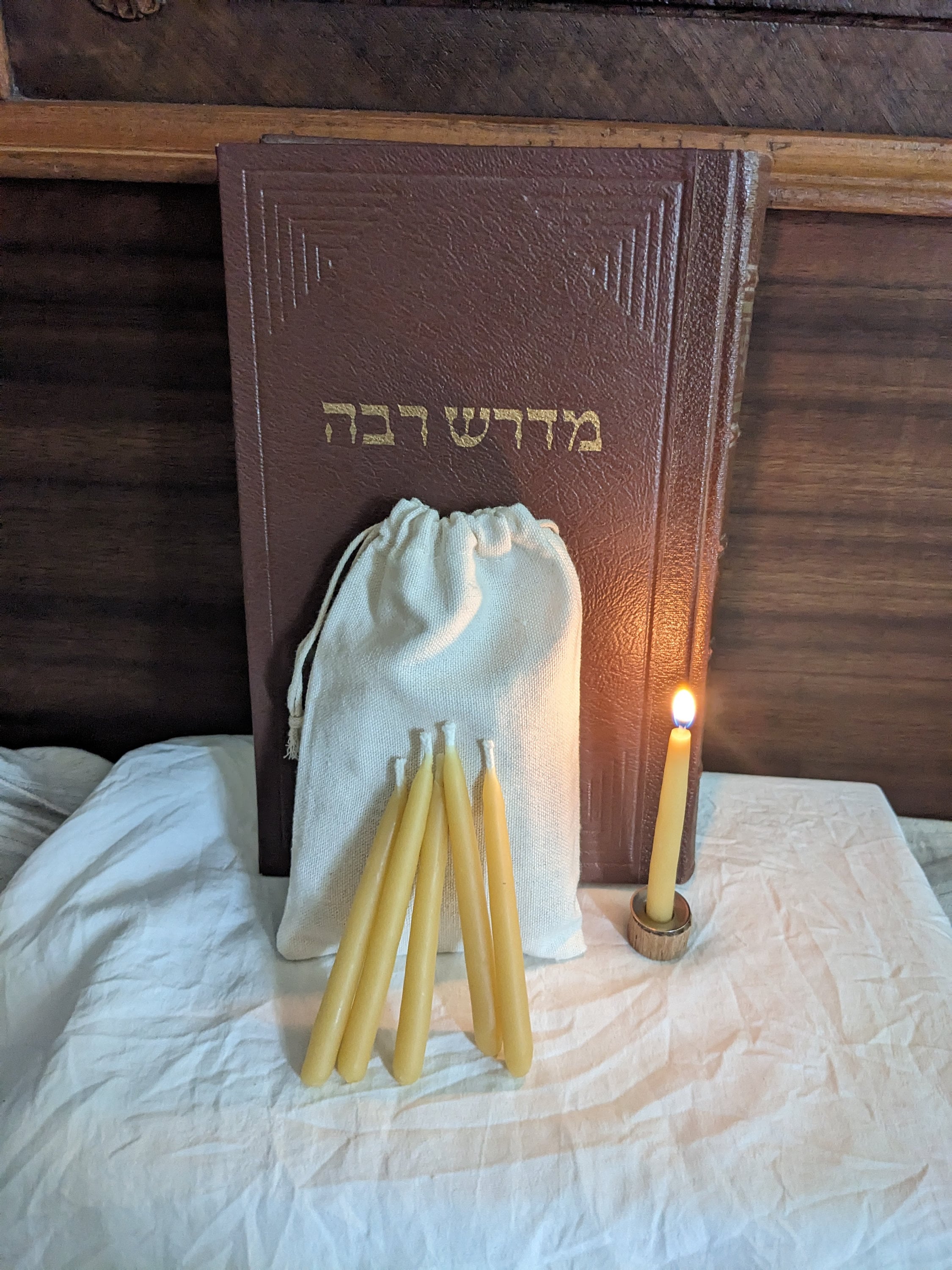 Mini Beeswax Taper Candles - Mini Shabbat Candles - Shabbat Kit Extras ...