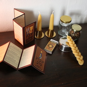 DELUXE Shabbat and Havdalah Travel Box - Rustic Judaica Rustic Shabbat ...
