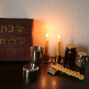 DELUXE Shabbat and Havdalah Travel Box - Rustic Judaica Rustic Shabbat ...