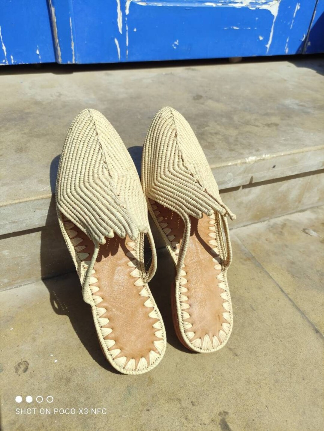 Natural Raffia Babouche, Raffia Mules, Raffia Sandals Slippers for ...