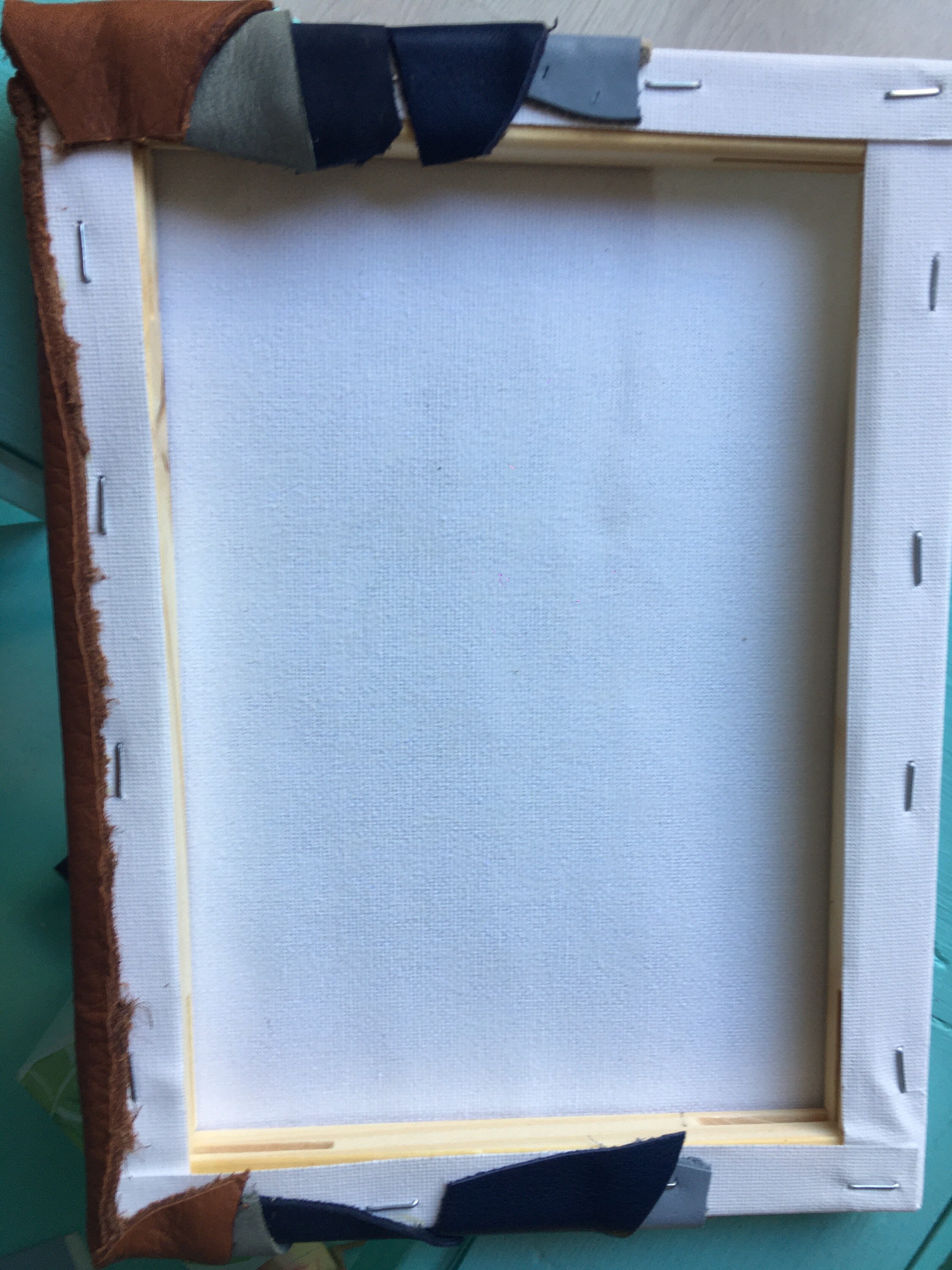 Leather Abstract Landscape Wall Art Mini Leather Abstract Mountain Boho ...