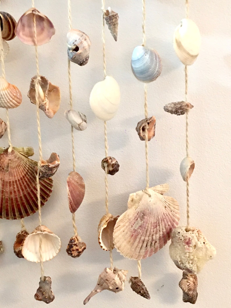 Wind Chimes Boho Natural Seashell Mediterranean Shells Garden Wind ...